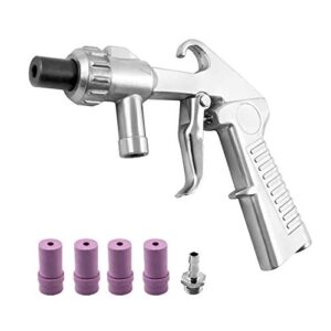 qwork sand blaster gun kit, with 4 pcs ceramic nozzles, for sandblaster