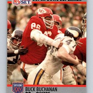 1990 Pro Set NFL Football Super Bowl 160#81 Buck Buchanan Kansas City Chiefs Official Trading Card of the National Football League