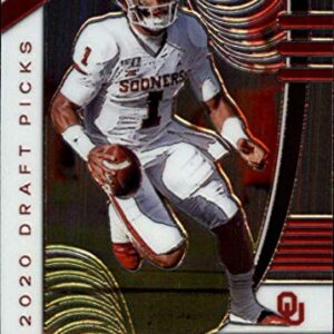 2020 Panini Prizm (NFL) Draft Picks #129 Jalen Hurts Oklahoma Sooners (NFL) Draft Picks RC Rookie Officially Licenced NCAA Collegiate and NFLPA Football Panini Panini Football Trading Card (Scan streaks are NOT on the Card Itself)