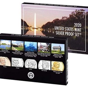 2020 S U.S. Mint 10 Coin Silver Proof Set - OGP box and COA Proof