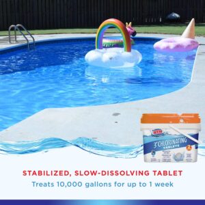 HTH 42040 Super 3-inch Chlorinating Tablets Swimming Pool Chlorine, 25 lbs