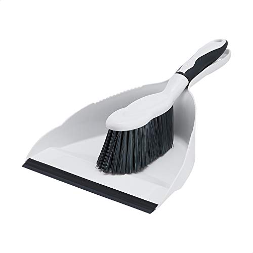 AmazonCommercial - LF2100-6P 9-inch Dustpan and Brush Set - 6-Pack Grey