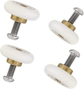 4x replacement shower door rollers/runners/wheels 19mm diameter