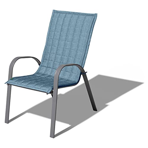 Duck Covers Weekend Water-Resistant Patio Chair Slipcover, 45 x 20 Inch, Blue Shadow