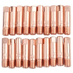 20-pk contact tip 0.030 miller mig welding consumables tips for 15ak mig/mag/arc welding torch welding gun accessories 20 pack 0.8/1.0mm (0.8mm / 0.030)