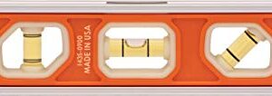 Johnson Level & Tool 1435-0900 Magnetic Glo-View Torpedo Level, 9", Orange, 1 Level