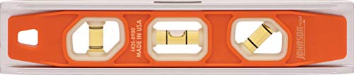 Johnson Level & Tool 1435-0900 Magnetic Glo-View Torpedo Level, 9", Orange, 1 Level