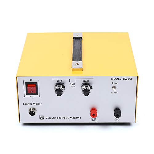 Jewelry Spot Welding Machine, 110V 80A Pulse Sparkle Spot Welder Portable Spot Welding Machine with Foot Pedal for Jewelry Gold Silver Platinum