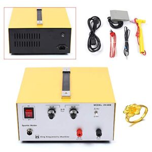 Jewelry Spot Welding Machine, 110V 80A Pulse Sparkle Spot Welder Portable Spot Welding Machine with Foot Pedal for Jewelry Gold Silver Platinum