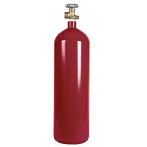 new 60 cu ft steel inert gas cylinder with cga580 valve - helium, nitrogen, argon, co2/nitrogen mix