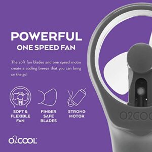 O2COOL Elite Battery Powered Handheld Water Misting Fans (Grey)