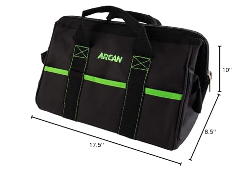 Arcan 16-Inch Tool Bag, 6 Outside Pockets and End Handles (ABAG6)