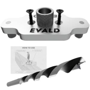 evald dowel jig kit for floating shelf bracket | 1/2 inch x 9.8 inch drill bit | doweling jig for shelves and mantels| hardware kit for hidden shelf brackets | floating shelf diy woodworking tool