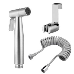 pack of 3 handheld bidet sprayer, handheld sprayer stainless steel with water tank hook and shower hose for feminine wash