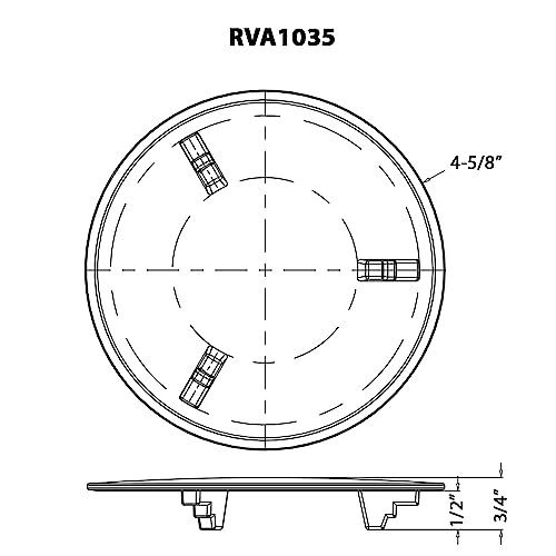 Ruvati Drain Cover for Kitchen Sink and Garbage Disposal - Brushed Stainless Steel - RVA1035