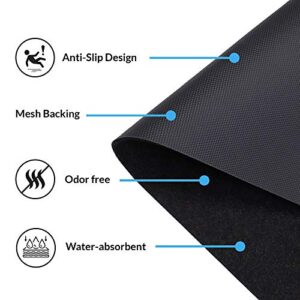 LVAP Urinal Mats (10 Pack) - Mens Urinal Best Uniral Mat.Non-Slip Deodorization Black Floor Water Absorption Urine Mats for Men's Restrooms & Bathrooms