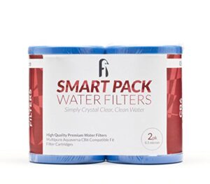 smart pack - 2 pack - cb6 carbon block water filter replacement for mp mpc systems