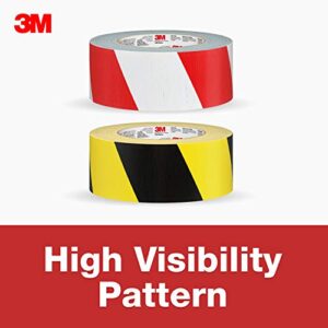 3M 1125-BY Hazard Marking Duct Tape, Black & Yellow, 1.88 inches by 25 Yards, 1 roll