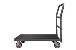 durham eptrm30605pu95 platform truck, rubber mat, 1400 lbs