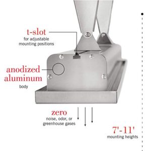 Infratech SL-2424 SS Slimline 42.5" Single Element Fixture 2400 Watt, 240 Volt, Silver Finish