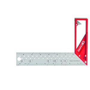 Kapro - 353 Professional Ledge-It Try & Mitre Square - For Leveling and Measuring - Features Stainless Steel Blade, Retractable Ledge, and Etched Ruler Markings - 8 Inch