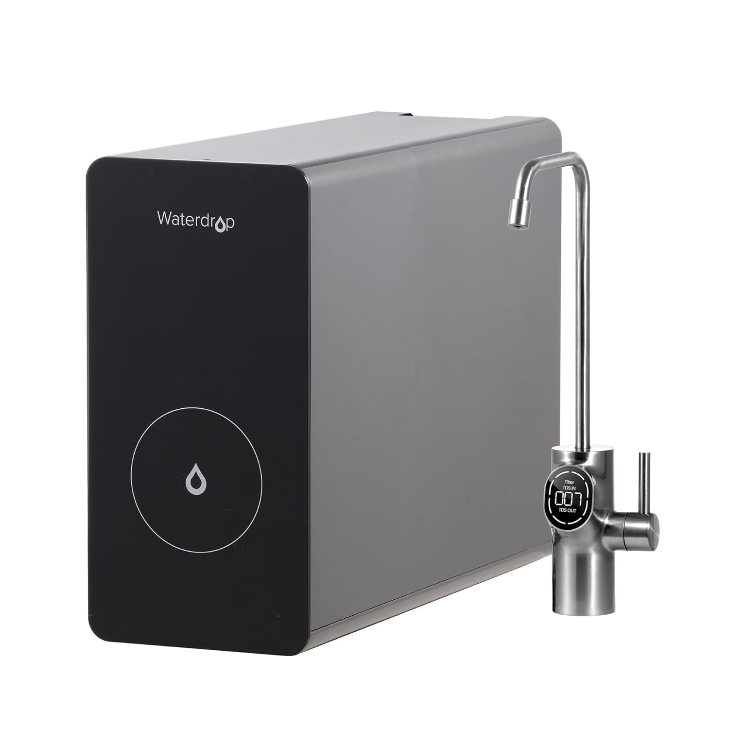 Waterdrop D6 Reverse Osmosis Water Filter, 𝟲𝟬𝟬 𝗚𝗣𝗗 Under Sink Reverse Osmosis System, Reduce PFAS, 2:1 Pure to Drain, Tankless RO Water Filter System, Smart LED Faucet, Easy Installation