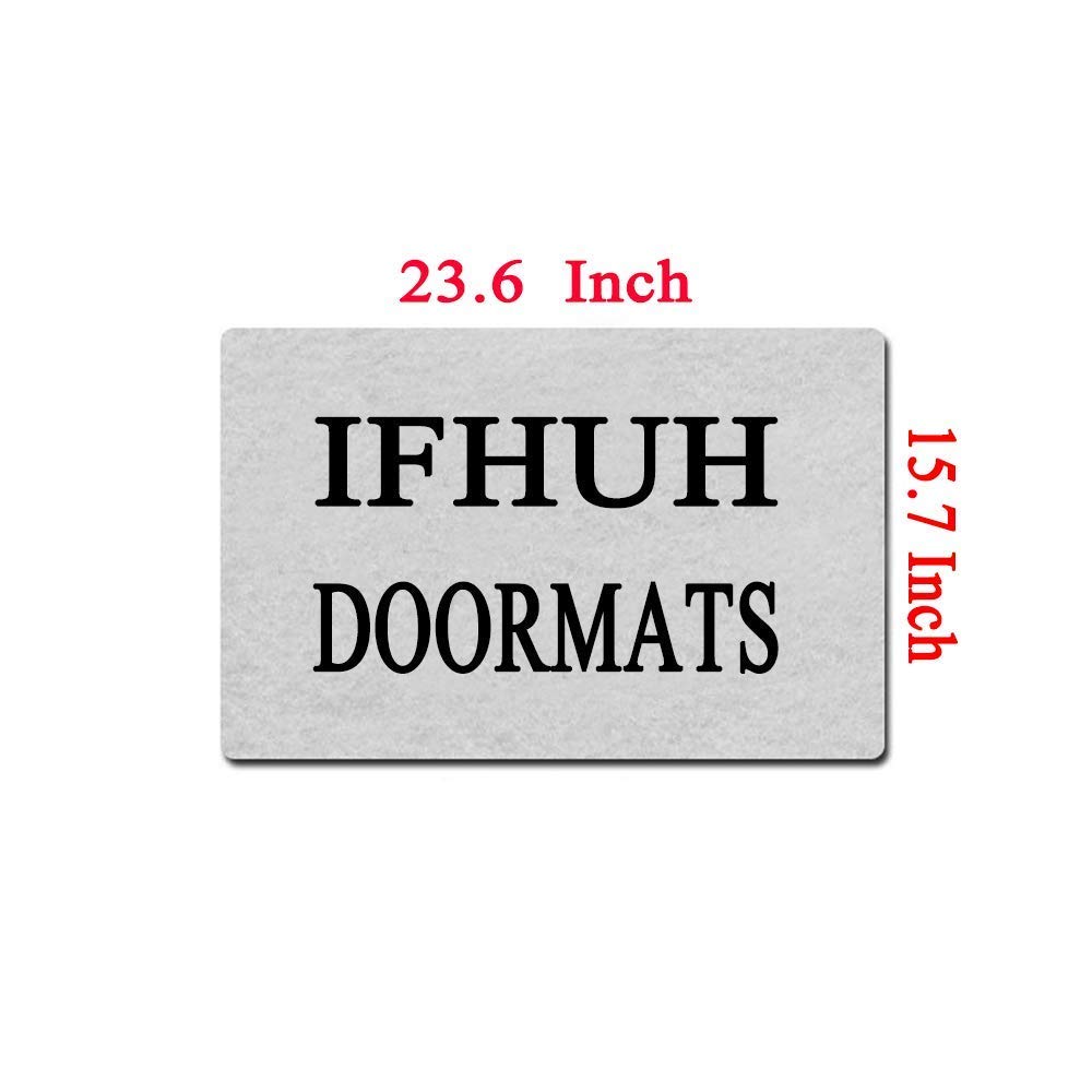 IFHUH I Can't Believe You Came That's What She Said Doormat Front Door Mat Rubber Non Slip Backing Funny Doormat Indoor Outdoor Rug 23.6 in(W) X 15.7 in(L)