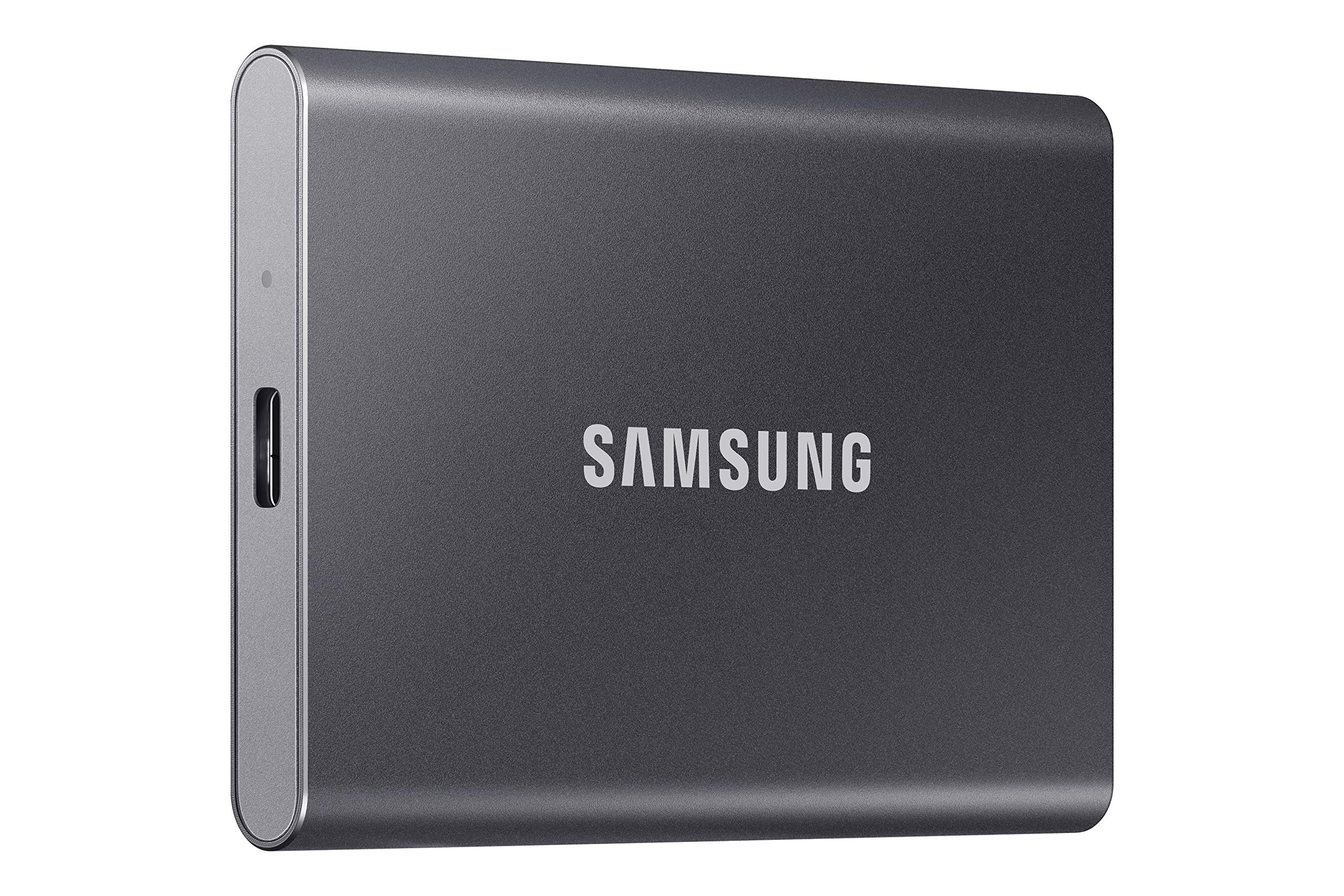 SAMSUNG SSD T7 Portable External Solid State Drive 1TB, Up to USB 3.2 Gen 2, Reliable Storage for Gaming, Students, Professionals, MU-PC1T0T/AM, Gray