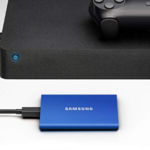 SAMSUNG SSD T7 Portable External Solid State Drive 1TB, Up to USB 3.2 Gen 2, Reliable Storage for Gaming, Students, Professionals, MU-PC1T0T/AM, Gray