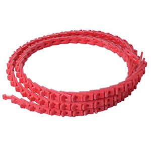 5ft power twist v belt 1/2-inch x 5 feet a type, adjustable link belt perfect for lathes, table saws and other woodworking tools (red)