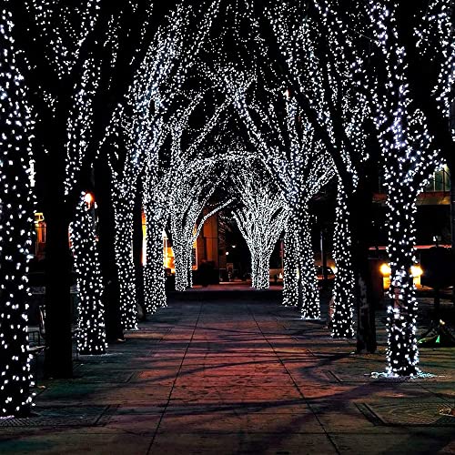 Solar String Lights, Amzxart 72ft 200 LED Solar Powered String Lights, 8 Modes Waterproof Solar Lights Outdoor for Garden, Patio, Party, Trees, Homes Decor (Cool White)