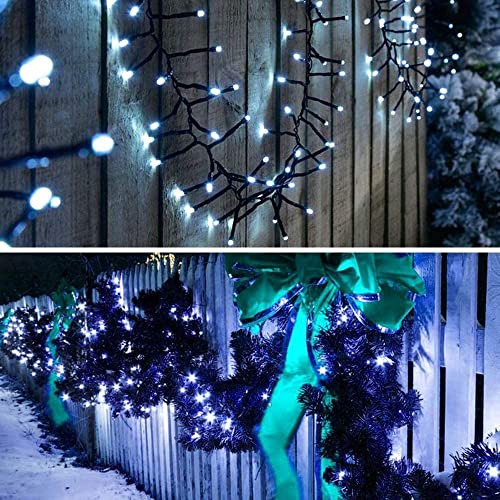 Solar String Lights, Amzxart 72ft 200 LED Solar Powered String Lights, 8 Modes Waterproof Solar Lights Outdoor for Garden, Patio, Party, Trees, Homes Decor (Cool White)