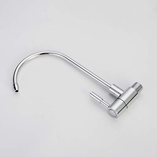 Faucet_ Wall Mount Solid Brass Water Filter Faucet Chrome Plate Plaged Reverse Osmosis Filters Drinking Tap 1/2 Inch