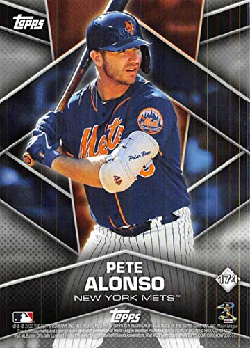 2020 Topps MLB Sticker Baseball #159 Ichiro Seattle Mariners Sticker Back #174 Pete Alonso New York Mets MLB Baseball Peelable Sticker Trading Card