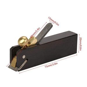 Hand Planer Ebony Mini Planer DIY Cable-line Working Hands Block Plane Woodworking Plane for Trimming and Polishing The Edges