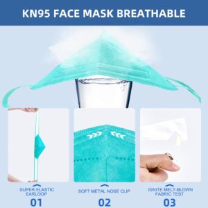 Face Mask Kn95 Masks for Protection 50 Pcs K95 Face Masks kn95 Cup Dust Safety Masks 5-Ply Breathable Comfortable Facemask for Outdoor