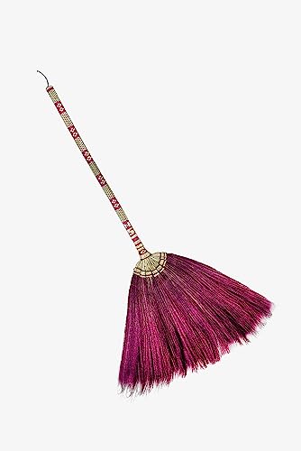 SN SKENNOVA - Asian Broom Grass Bamboo Stick Handle for Sweeping Cleaning Dirt Dust Garbage Size 40 inches