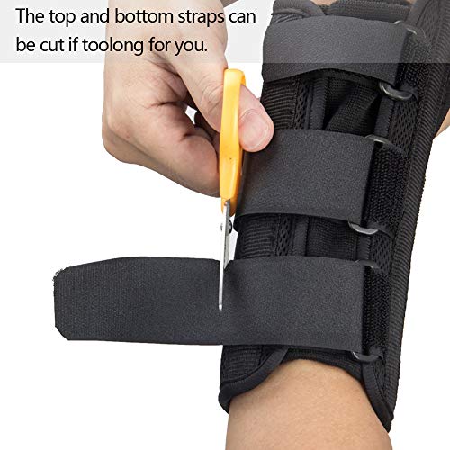 Wrist Brace with Thumb Spica Splint, Wrist splint & Thumb Splint Brace and Stabilizer, Relieve and Treat for De Quervain's Tenosynovitis, Arthritis, Sprains, Carpal Tunnel Pain, Tendonitis (Left,M)