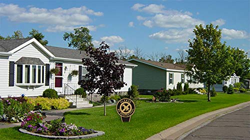 No Dog Poop Sign for Yard with Stake (2Pack) 12" x 6"Double Sided No Pooping Dog Sign-Please Be Respectful - Stop Dogs from Pooping or Peeing On Your Lawn Yard Sign