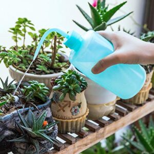 Oubest Squeeze Bottles Succulent Watering Bottle 500ml Blue Water Squirt Irrigation Bottle Squeeze Sprinkling Can Plastic Wash Plant Bottle 2pc