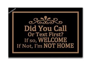 daylipillow did you call or text first doormat - welcome mat did you call first doormat funny floor door mat area rug entrance mats housewarming gift 23.6" x 15.7"