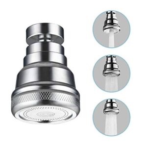 srmsvyd kitchen faucet sprayer head attachment 360° rotatable soild brass moveable kitchen tap head high pressure faucet booster easy to wash dishes wash vegetables and wash fruits(soild brass)