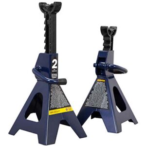 TCE AT82001U Torin Hydraulic Trolley Service/Floor Jack Combo with 2 Jack Stands, 2 Ton (4,000 lb) Capacity, Blue