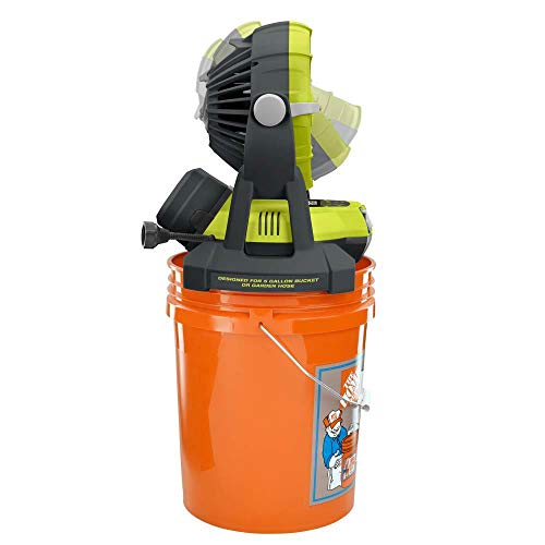 RYOBI 18-Volt ONE+ Bucket Top Misting Fan Kit