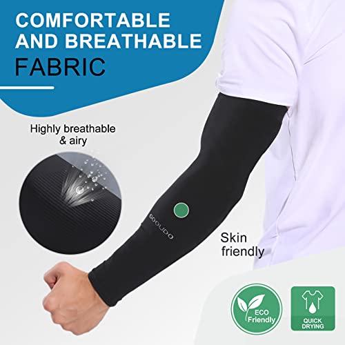 GOOUDO Arm Sleeves for Men Women UV Sun Protection - Tattoo Cover Up - Compression Sleeves for Outdoor Sports