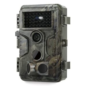 gardepro a3s trail camera, 48mp 1296p game camera with clear 100ft no glow night vision, fast 0.1s trigger speed motion activated waterproof, h.264 mp4 video