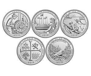 2019 p, d bu national park quarter 10 coin set uncirculated