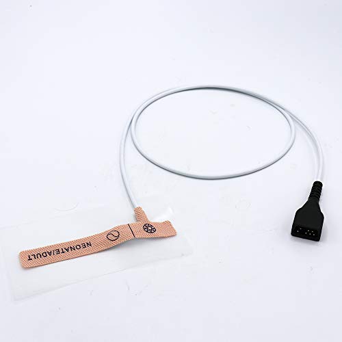 24pcs Compatible Nonin Disposable Spo2 Sensor 9000N Probe Neonate/Adult 7 Pin 3.3 ft Connector