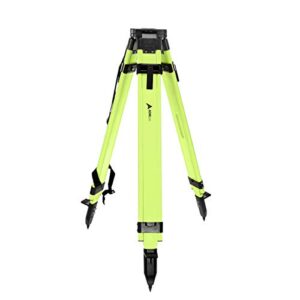 adirpro high visibility universal survey tripod – aluminum laser level tripod – transit level tripod - quick clamp - heavy duty contractor tripod 5/8” x 11” thread (green)