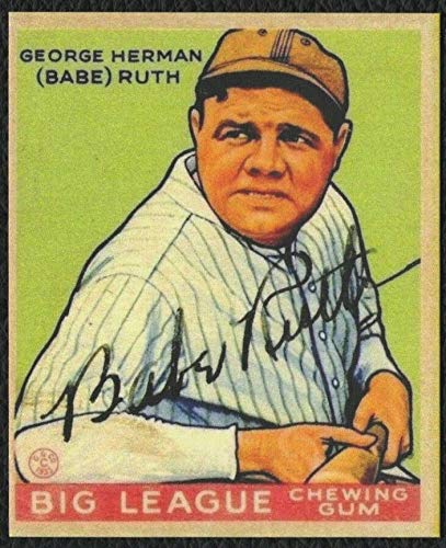 1933 Goudey BABE RUTH #181 with Facsimile Autographed front New York Yankees - REPRINT